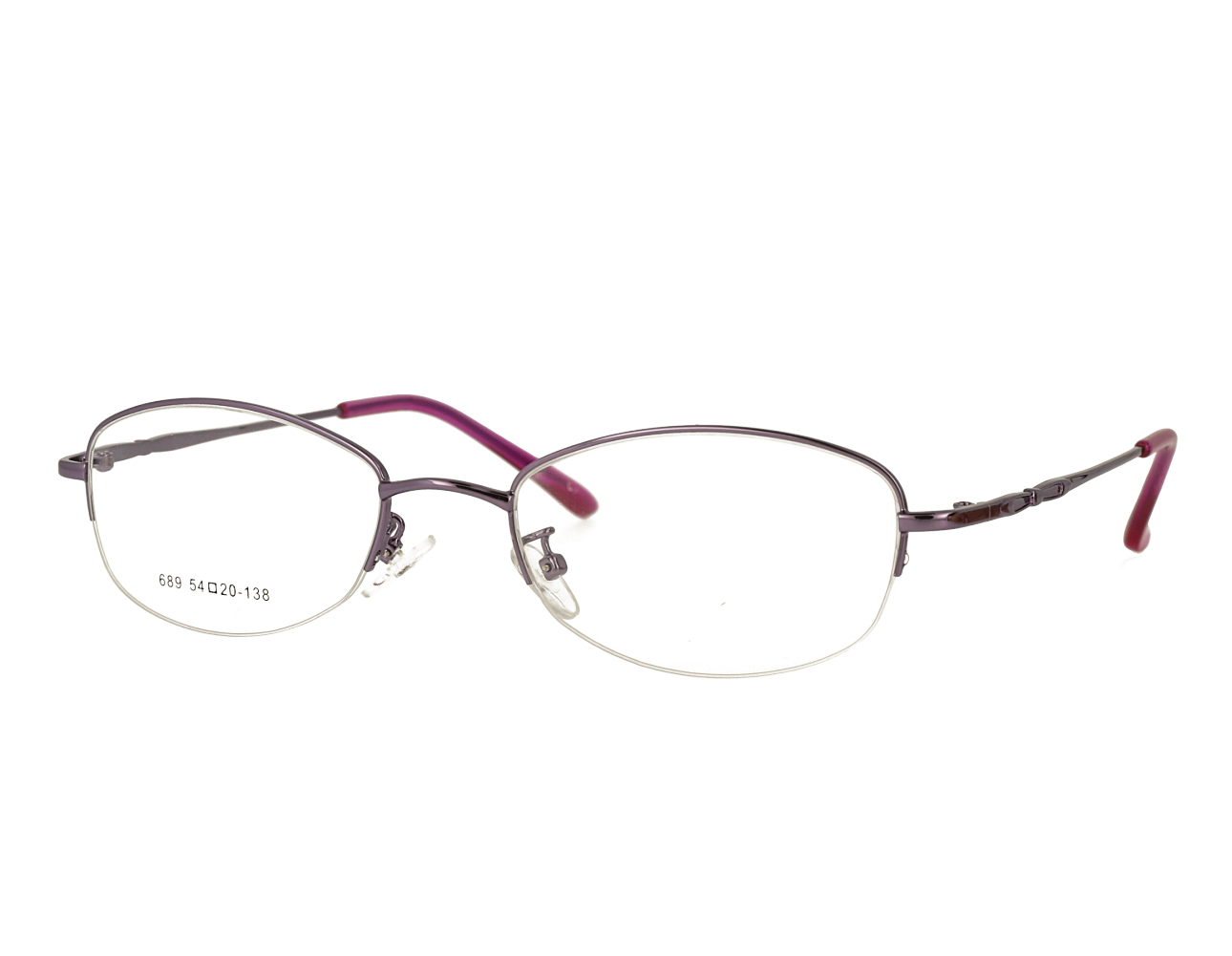 Woman's oval half rim Classic optical Frame,Metal Frame, Optical Frame ...